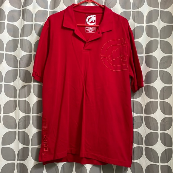 Ecko Unlimited | Shirts | Red Ecko Unltd Defined By Design Large Polo ...